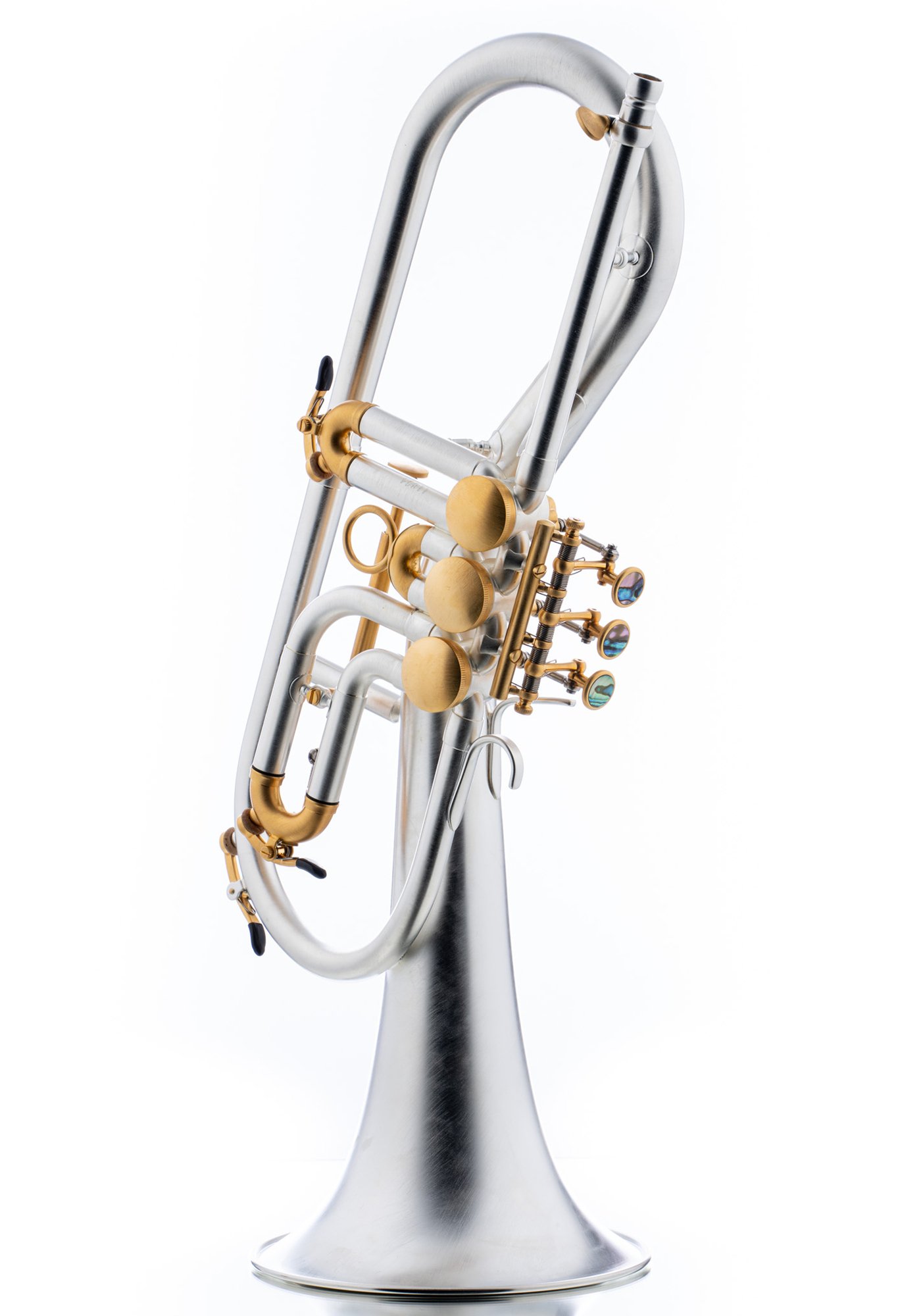 Schagerl Flugelhorn “KILLERQUEEN“ scratched silver - gold buy from schagerl.com