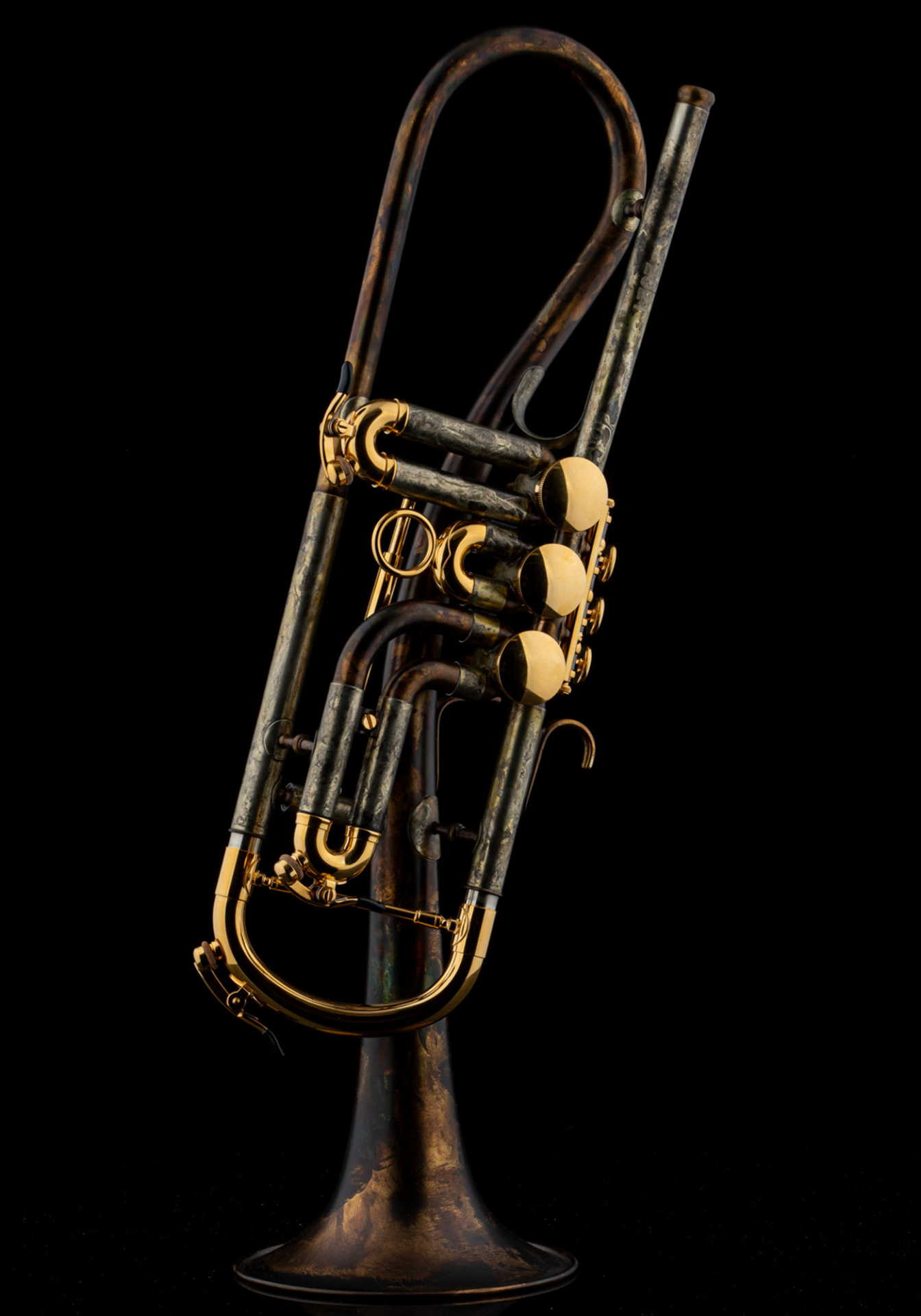 Schagerl Bb-Trumpet “GANSCHHORN“ heavy vintage - gold buy from schagerl.com