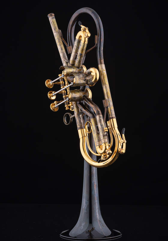 Schagerl Bb-Trumpet “SPYDER“ vintage clear - gold Parts buy from ...