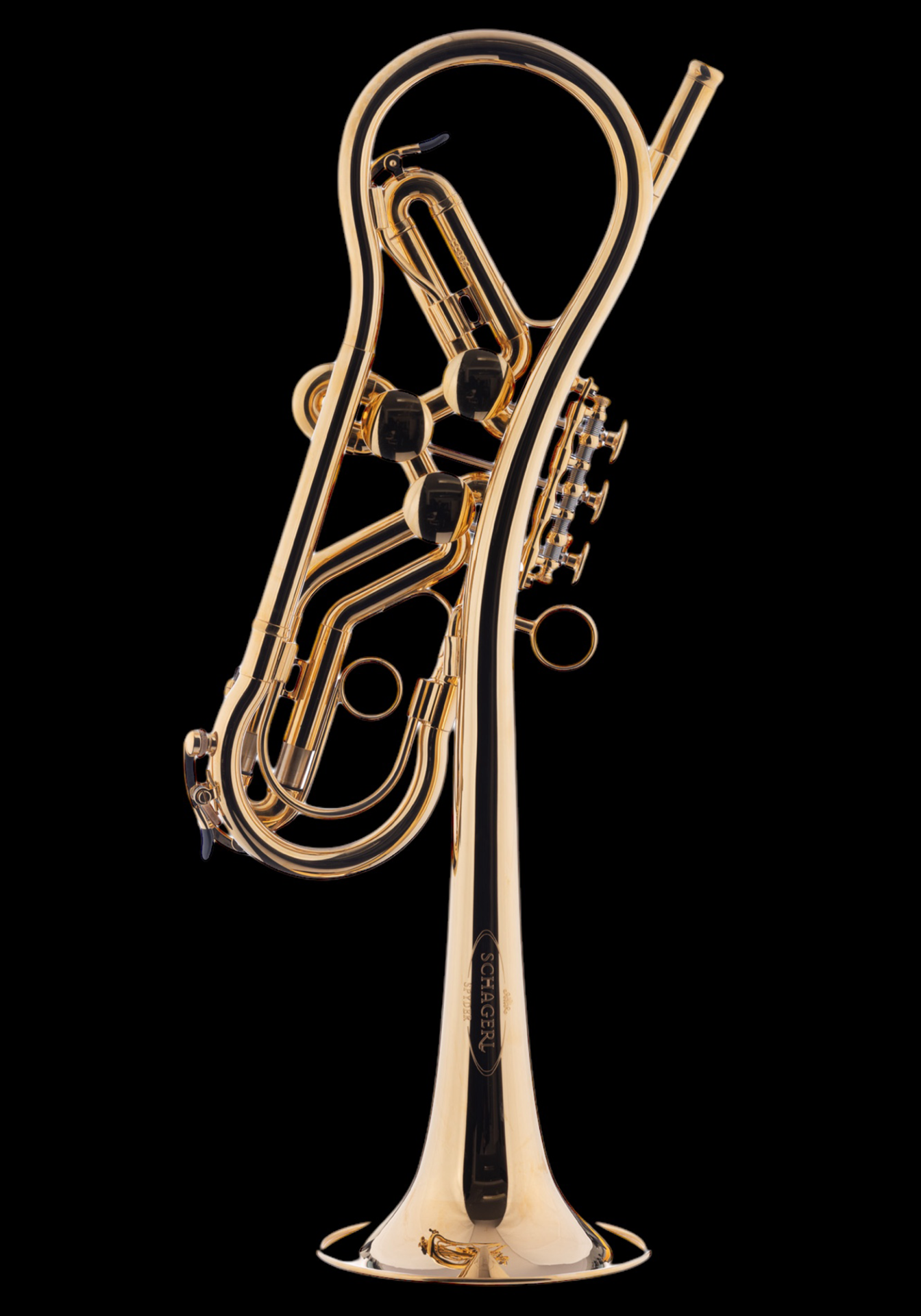 Schagerl Bb-Trumpet SPYDER gold plated buy from schagerl.com